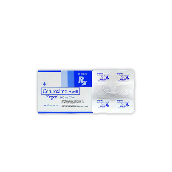 ZEGEN Cefuroxime Axetil 500mg Film-Coated Tablet 1's price in the ...